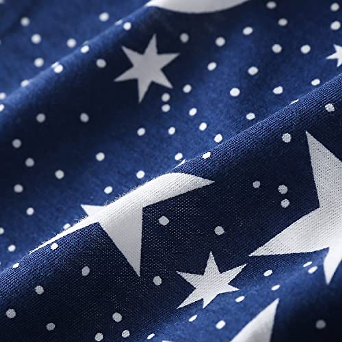 QUCH Womens Pajama Sets Plus Size Sleepwear Tops with Capri Pants Cotton Pajamas Set for Women Soft Comfy Cute Pj SetsSet DarkBlue Star XL