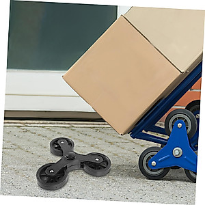 GANAZONO Wheels for Cart 1 Pair Trolley Hand Truck Wheels Stair Climbing cart Accessories Pull The cart Luggage cart Shopping cart Climbing Stairs Four Wheels Shopping