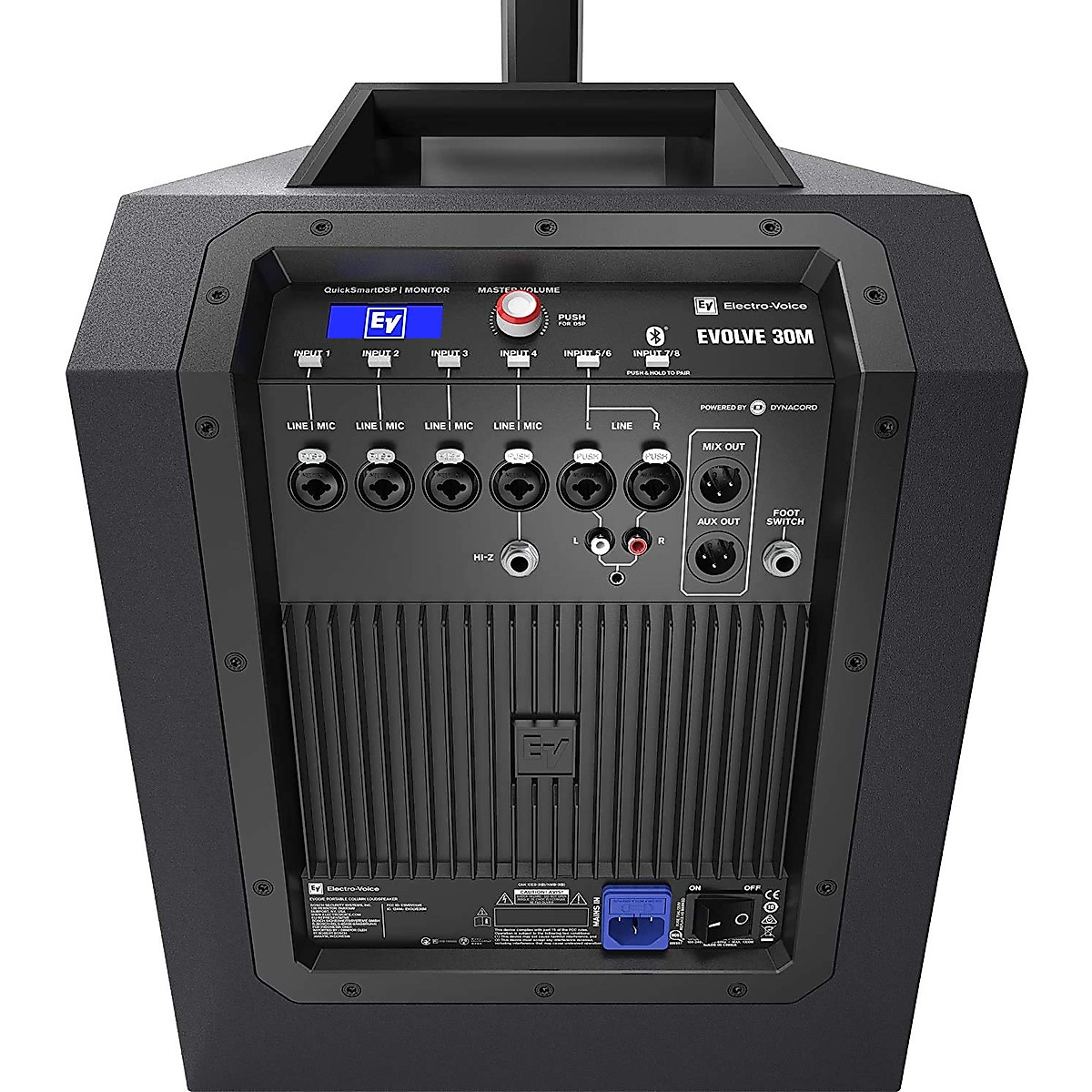 Electro-Voice Evolve 30M Portable Powered Column Loudspeaker System, Black, (F.01U.366.319)