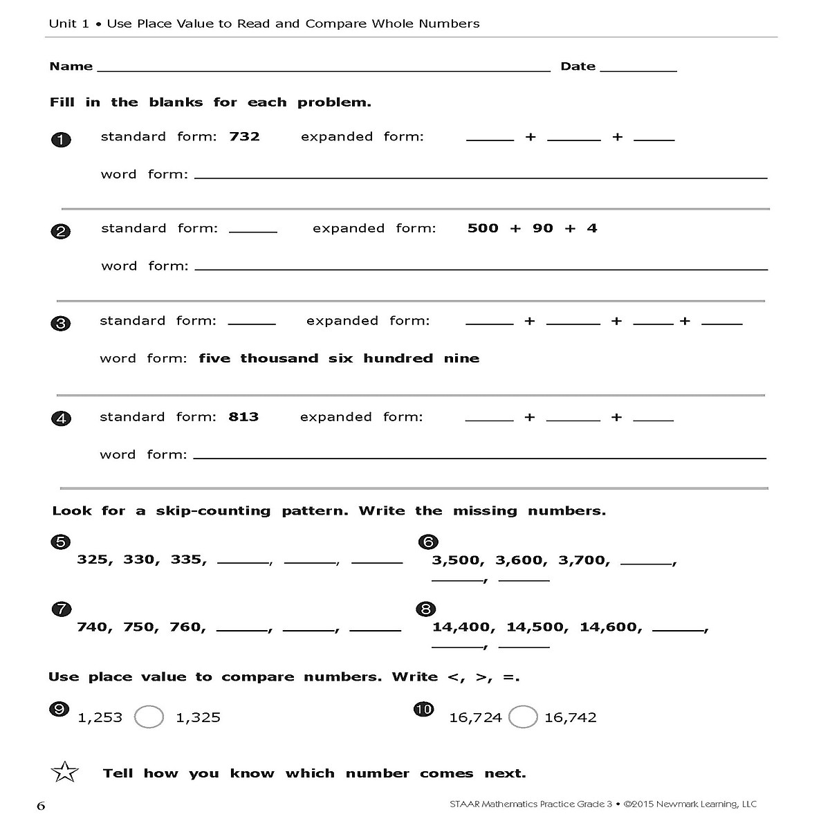 Staar Mathematics Practice Grade 3 II Teacher Resource