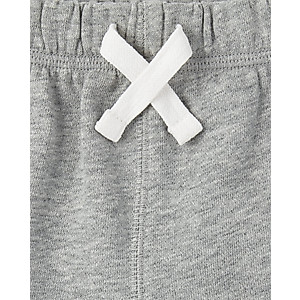 The Children's Place baby boys And Toddler French Terry Shorts, Black/Smoke Gray/New Navy 3 Pack, 4T US