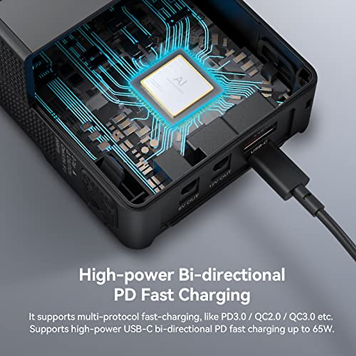 SmallRig V Mount Battery VB99, 6700mAh 99Wh 14.8V mini V-Mount Battery Support 65W PD USB-C Fast Charger, with D-TAP, USB-A, Dual DC Port, OLED Screen, for Camera, Camcorder, Monitor, Filmmaker - 3580