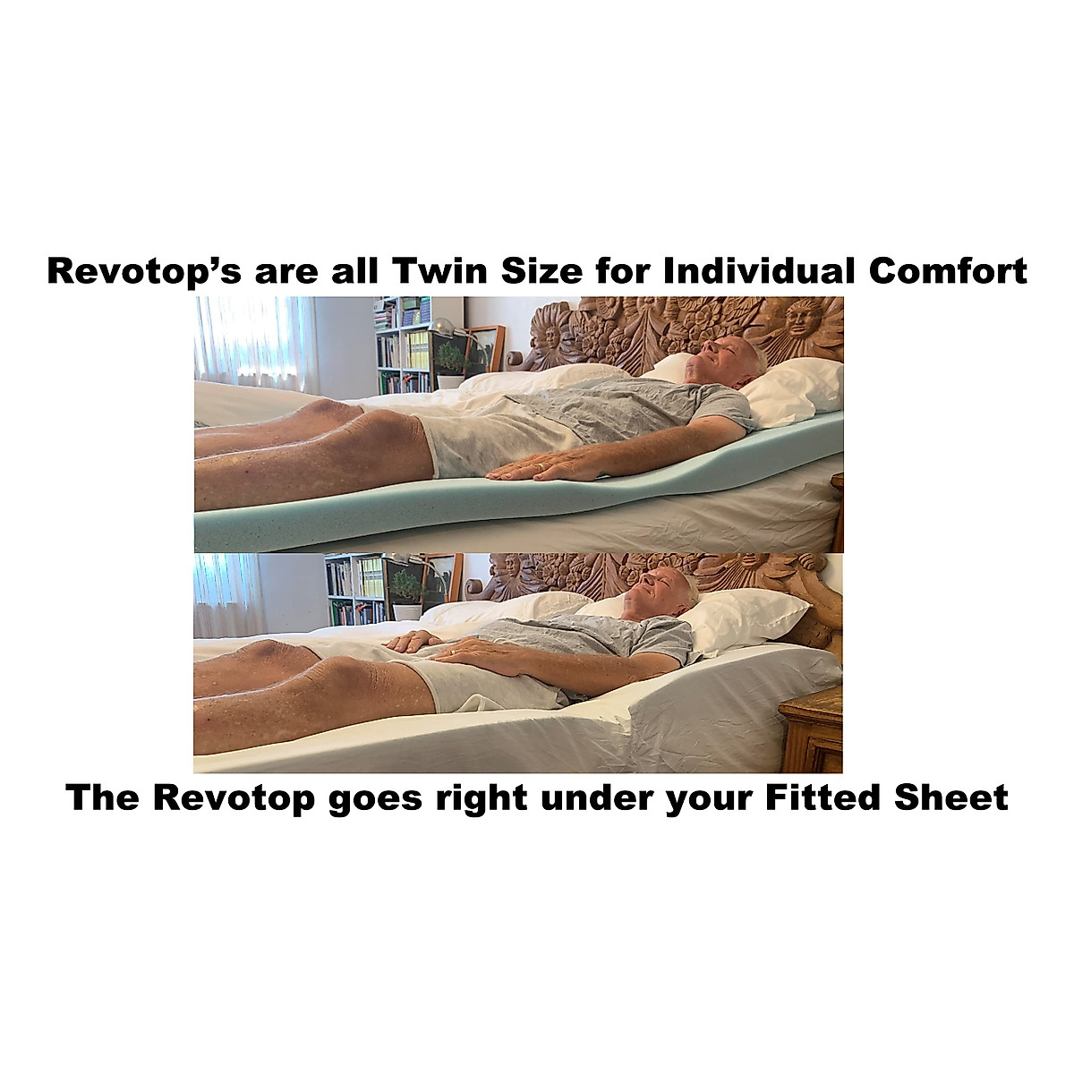 Revotop Mattress Topper for Back Pain (Small)