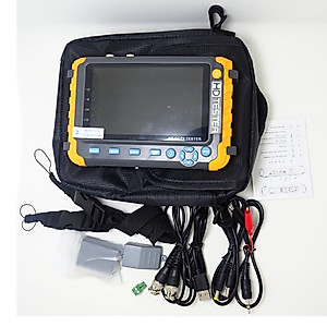 DiySecurityCameraWorld- 5 Inch CCTV Tester Monitor IV8W 8MP AHD 8MP TVI 8MP CVI CVBS Analog Security Camera Tester Video Monitor with PTZ Controller/UTP Cable Test/VGA HDMI Input