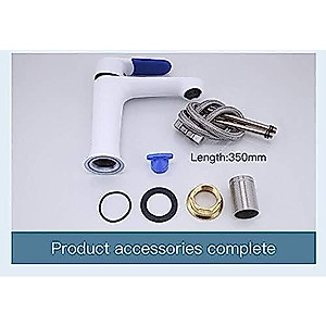 Kitchen Taps Bathroom Basin Sink Faucet Deck Mounted Bath Tap Cold and Hot Water Mixer Multi Color Handle Cover