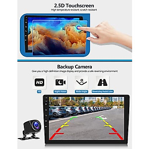 for Honda Civic 2001-2005 Android Car Stereo Support Wireless Carplay/Android Auto with 9 inch Touchscreen WiFi GPS Navigation BT USB FM/RDS Radio Receiver Backup Camera Steering Wheel Control