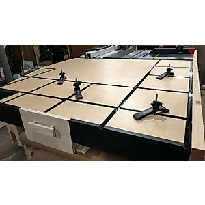 T Tracks 48 Inches 4 Pack for Woodworking By CLEAR STYLE, Double-Cut Jig Profile Universal T-Tracks with Predrilled Mounting Holes