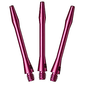 US Darts - 3 Sets (9 shafts) Pink Aluminum Dart Shafts + O'rings, 2" Medium