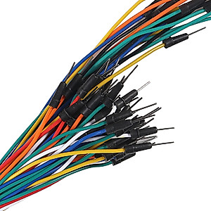 Breadboard Jumper Wires Kit 4pcs 400 & 830 Point Solderless Breadboards and 65pcs M/M Flexible Bread Board Jumper Wire and 140pcs 2-125 mm U-Shape JumperWires for Arduino and Raspberry Pi