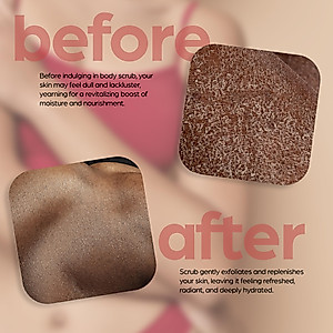 Body Scrub – Moisturizing and Softening with Nourishing Body Oils -Exfoliating Salt Scrub For Body - Win Against Aging, Acne, Eczema, Psoriasis & Dead Skin Scars- 10 oz (Pomegranate)