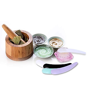 BTYMS 100 Pieces Disposable Mini Cosmetic Spatula Facial Mask Spatula Small Makeup Scoop Makeup Spatula for Mixing and Sampling (Multi-color)