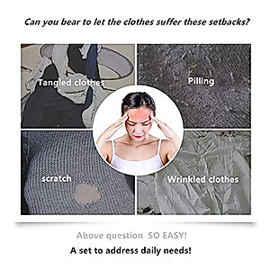 YUESUO Set of 4 Exquisite Mesh Laundry Bag (2 Small, 1 Medium, 1 Large ) for Shirts, Sweaters, Underwear, Bras, Tights, Stockings, Tights Washing Bag, Laundry Underwear Bag, Travel Storage Bag and Travel Laundry Bag（4Set） (color)