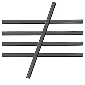 LTKJ 5PCS Black MnZn Ferrite Rod Bar Loopstick for Radio Antenna Aerial Crystal AM 10X200mm