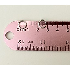 14k REAL White Gold 1.5mm Thickness Huggie Earrings (8 x 8 mm)