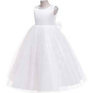 Jup'Elle Toddler Girl Tutu Dresses Wedding Birthday Party Flower Girls Baby Princess Dress Floor Length Size 7t
