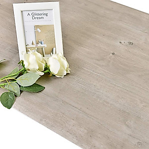 TaoGift Self Adhesive Vinyl Light Grey Wood Shelf Liner Paper Furniture Sticker for Kitchen Cabinets Door Table Cupboard Desk Walls Carfts 15.7"x117"