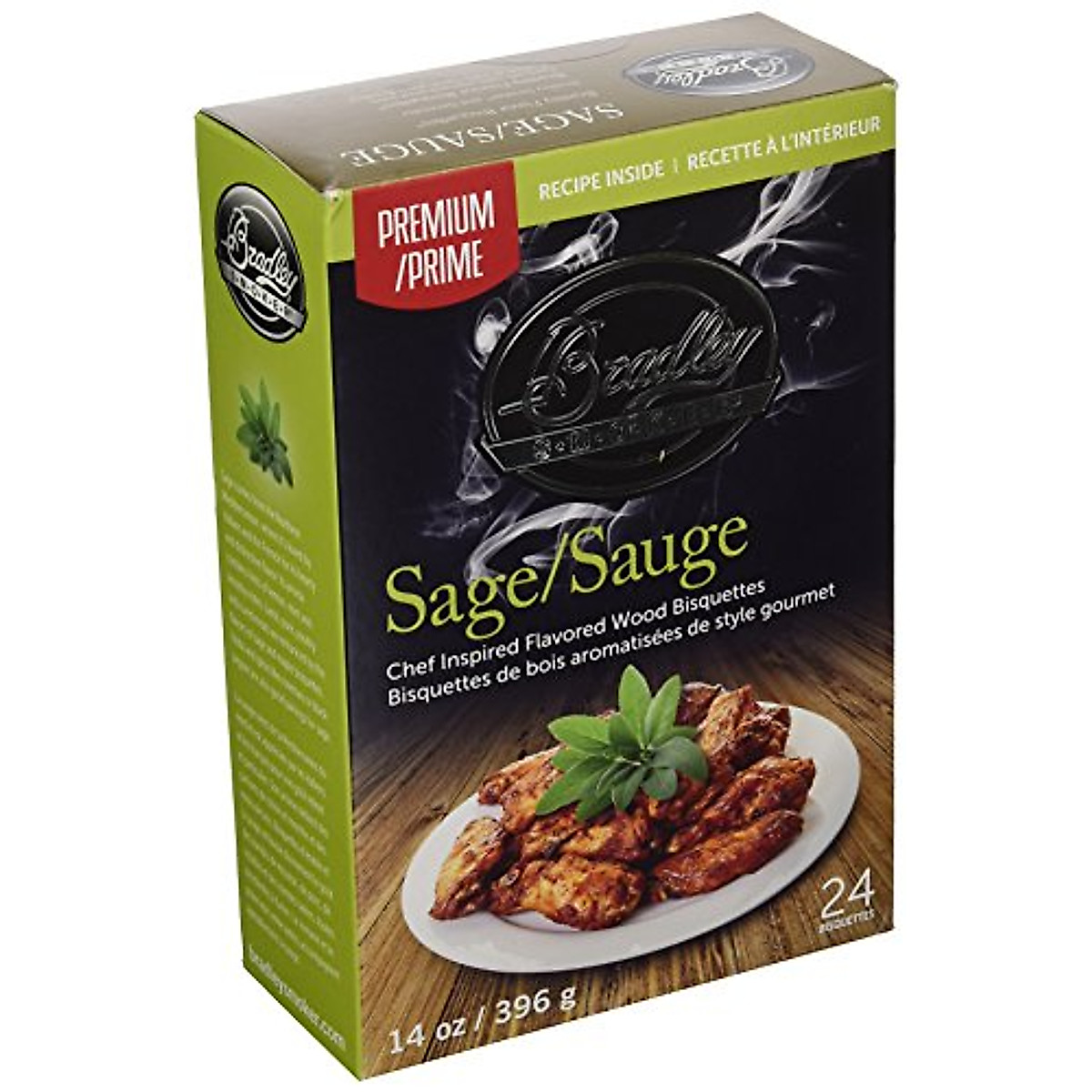 Bradley Smoker BTSG24 Sage & Maple Flavor Banquettes (24 Pack), Brown