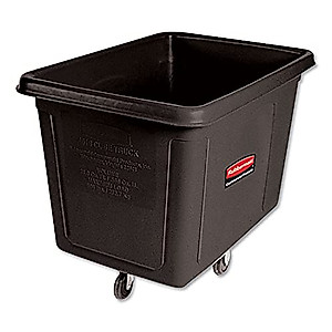 Rubbermaid 4619BLA Cube Truck Rectangular 600-lb. Cap. Black