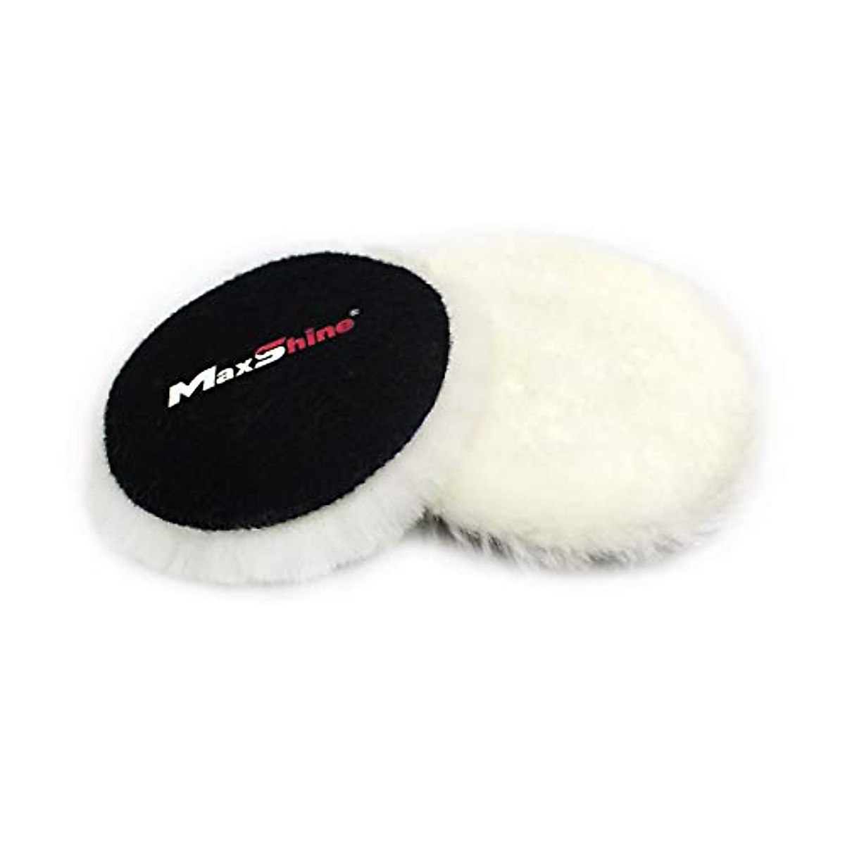 Maxshine 6” Wool Buffing Polishing Pad – Hook and Loop, Professional 100% Natural Wool Pad, Removing Scratches & Oxidation