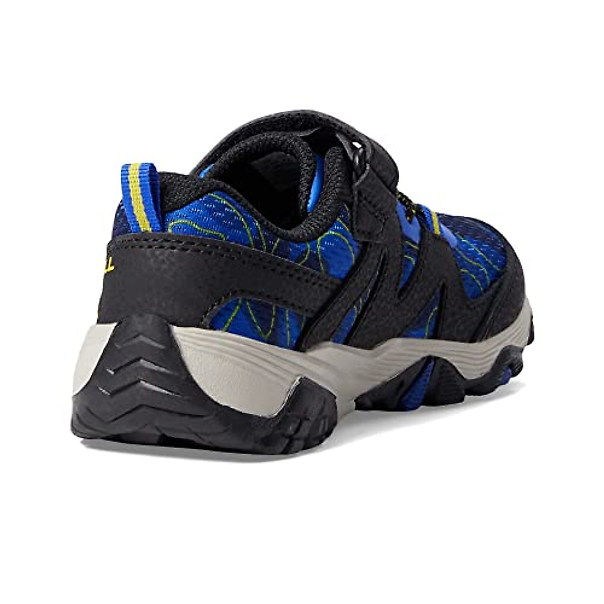 Merrell Trail Quest Hiking Shoe, Blue/Black/Yellow, 3 US Unisex Big Kid