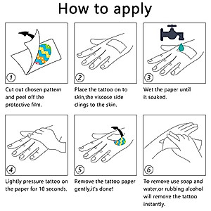 Easter Egg Fillers, 34Pcs Temporary Tattoos Easter Gifts for Kids, Removable Tattoo Easter Stickers for Easter Basket Stuffers, Toddlers Boys Girls Easter Decoration Party Favors Supplies