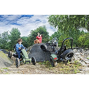 BERG Pedal Kart Rally Adventure | Children's Vehicle, Pedal Kart with Adjustable seat, with Freewheel, Children's Toys Suitable for Children Aged 4-12 Years