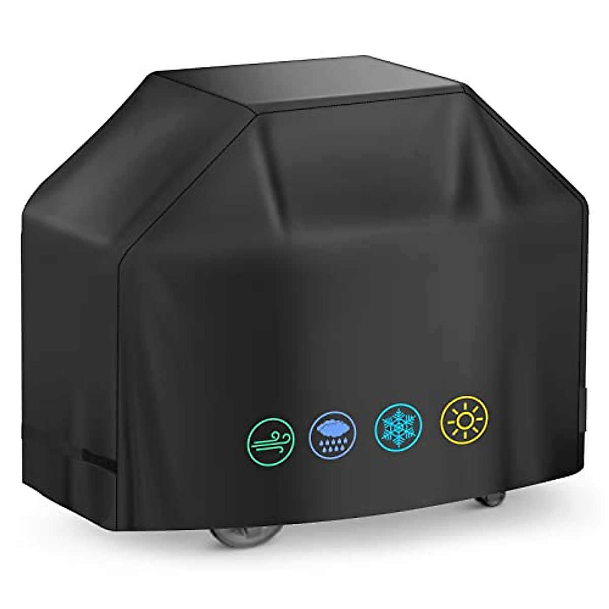 Grill Cover, BBQ Cover 59 inch,Grill Covers Waterproof,Anti-UV & Fade Resistant, Barbecue Grill Cover with Velcro Straps,Gas Grill Cover Rip Resistant,for Weber,Char Broil,Nexgrill Grills