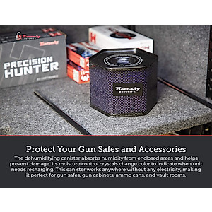Hornady Reusable Canister Dehumidifier 750G, 95902 - Portable, Easy to Use Moisture Absorbers for Gun Safes & Cabinets - Prevent Moisture Damage for Gun Safe Accessories, Firearms in Your Gun Vault