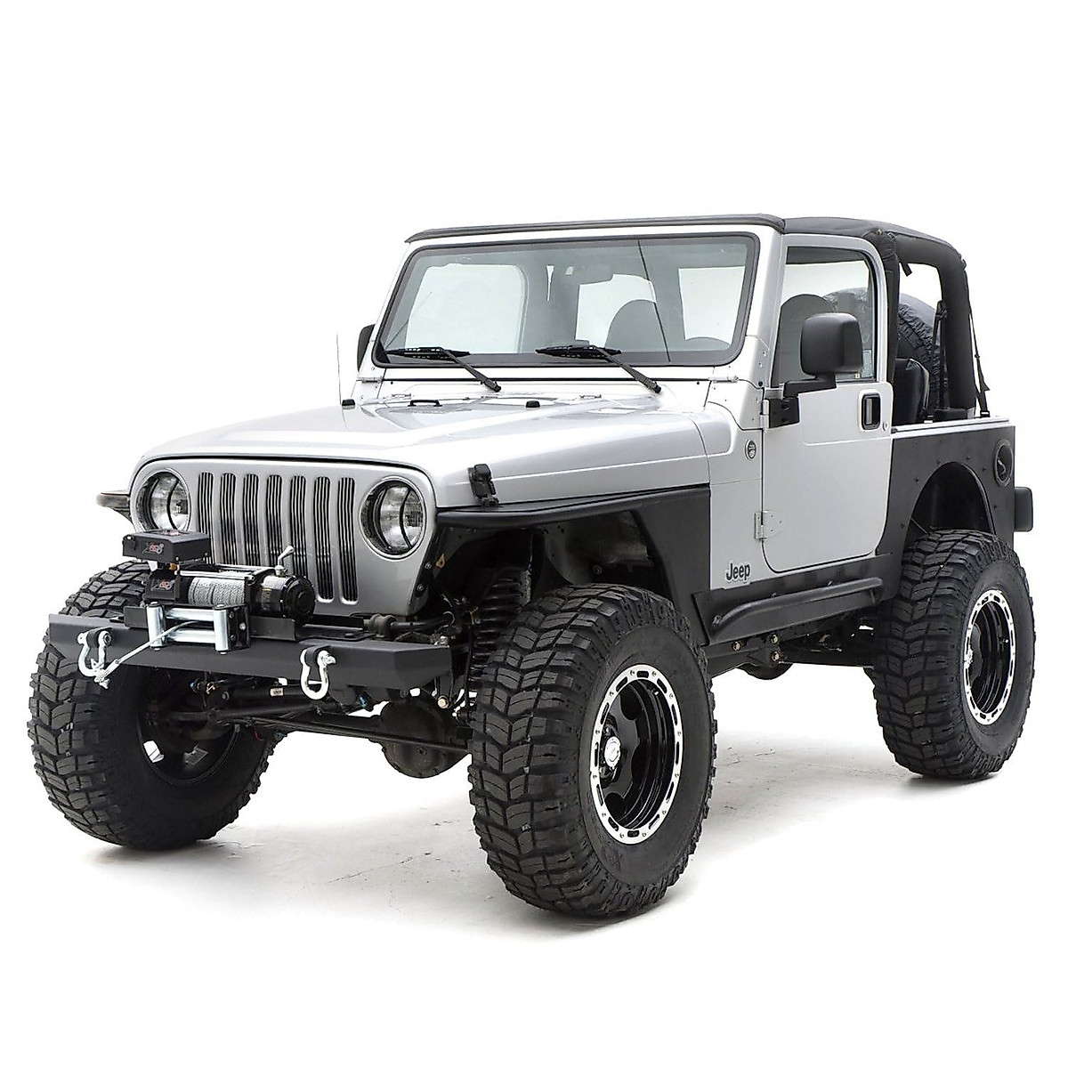 Smittybilt 76740D SRC Classic Front Bumper with D-Ring Mounts and Shackles for 1976-2006 Jeep® Wrangler TJ/YJ/LJ