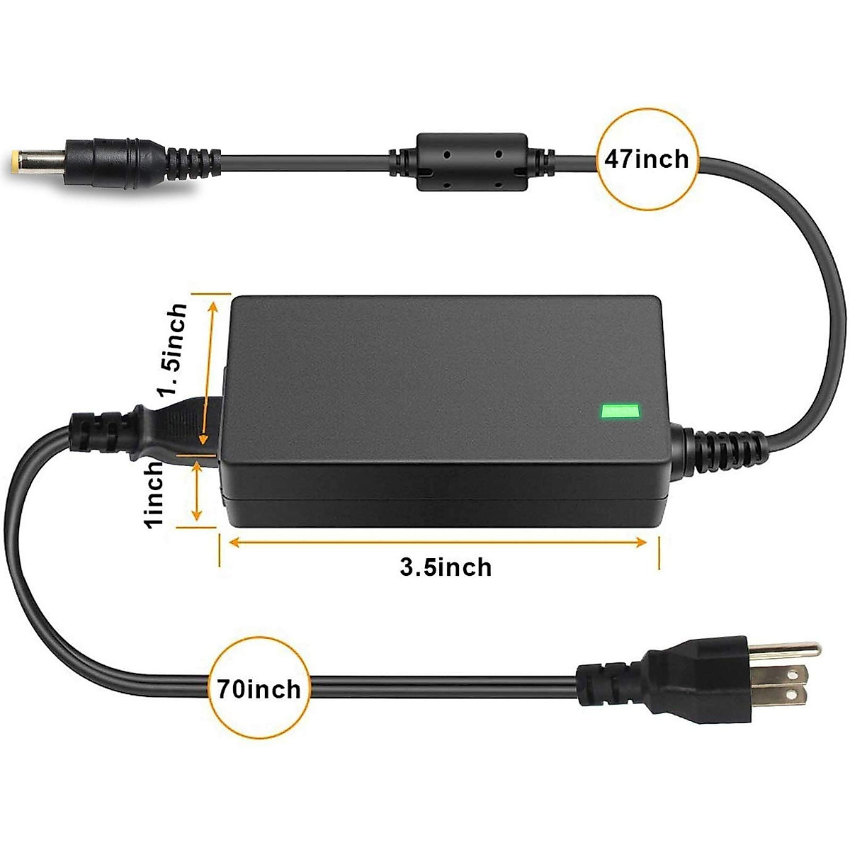 65W 45W Ac Adapter Charger for Acer Aspire E15 ES1 E1 E5 F5 F15 E 15 1 5 F 5 15 V3 V5 V7 V 3 5 7 R7-571 R3 R7 S3 M3 M5 N15Q1 N16Q2 PA-1650-86 5742 5521 5734 5735 5575 Power Supply Cord