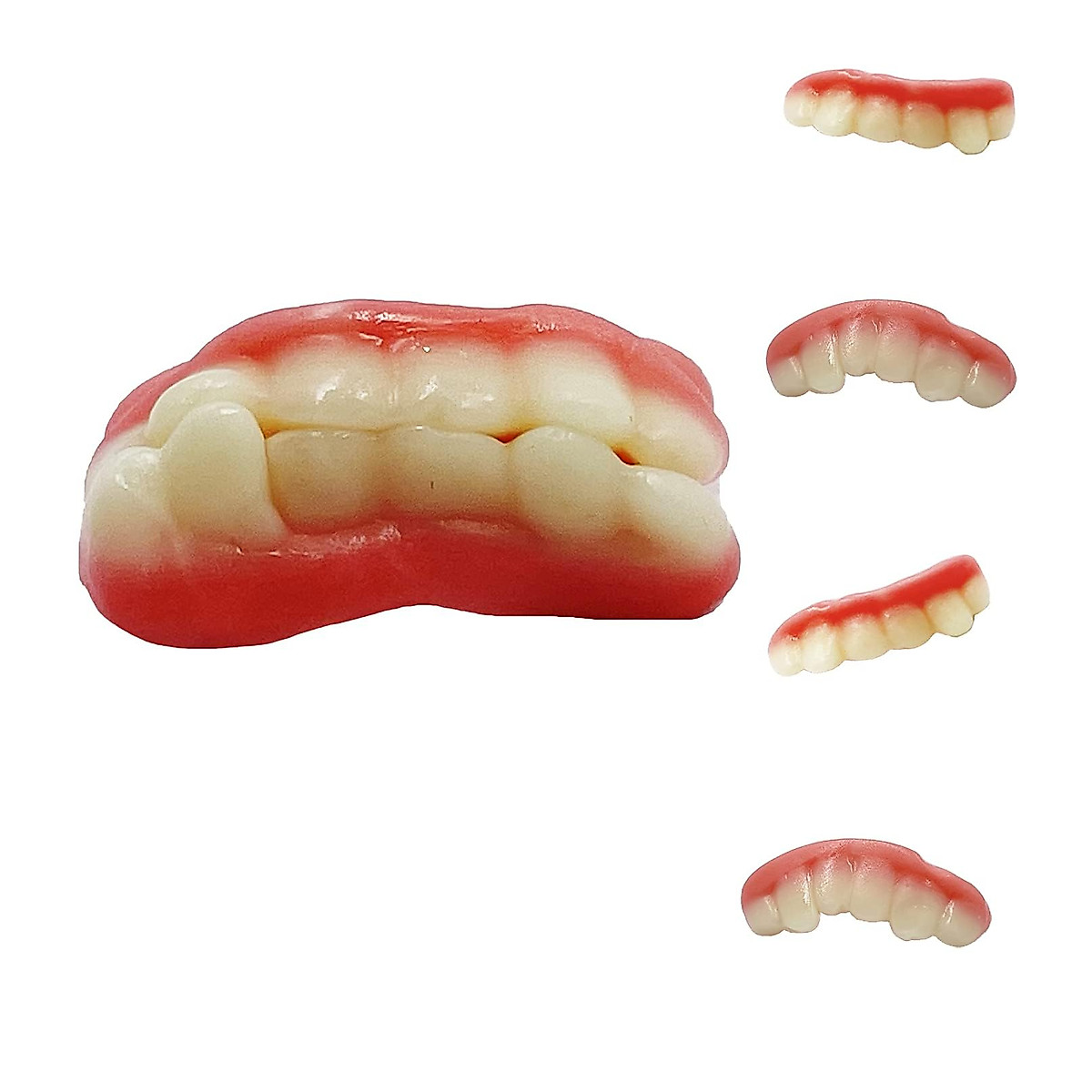 Fruidles Gummi Teeth Candy, Delicious Fruit Flavors Gummies (Half-Pound)