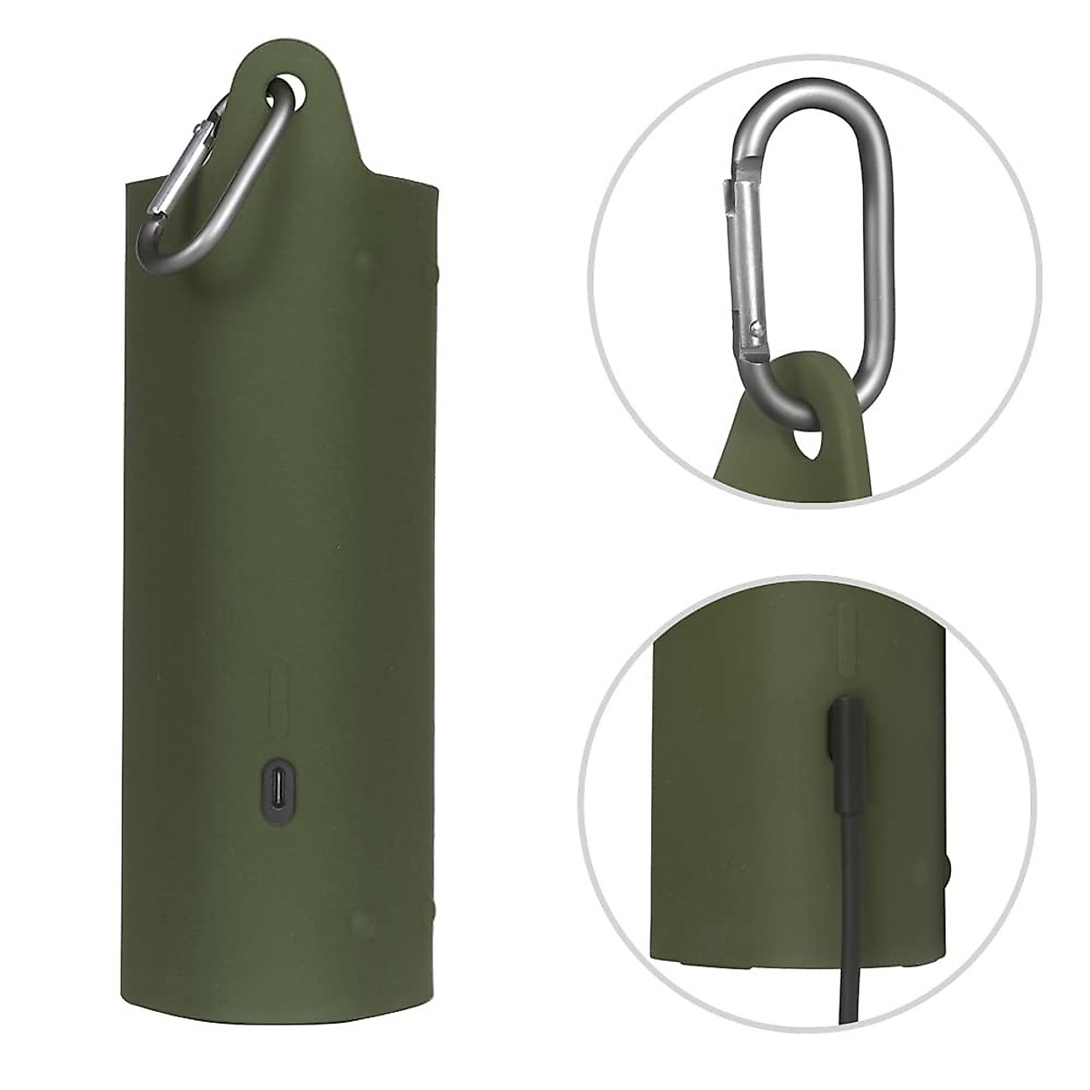 Seracle Soft Silicone Cover Case Compatible for Sonos Roam Portable Smart Speaker (Olive)