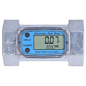 Turbine Meter, 2in Electronic Digital Flowmeter 2.3V‑3.3V LLW‑50 Fuel Liquid Water Gas Oil Flowmeter for Medicine