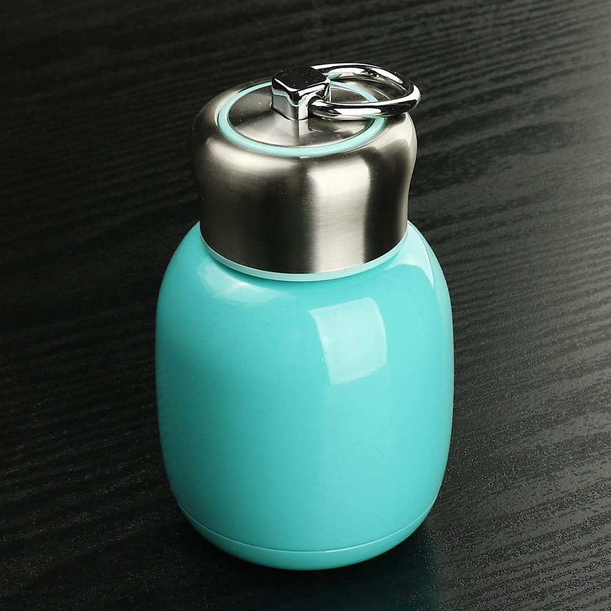 Mini 7 oz Stainless Steel Water Bottle, Mini 200ml Vacuum Insulated Water Bottle Leak Proof Sport Tumbler Cup Hot and Cold Water Bottle for Women Girls Kids Gift Milk Tea Lunch (Teal)