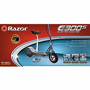 Razor E300S Seated Electric Scooter - Matte Gray 41 x 17 x 42-Inch