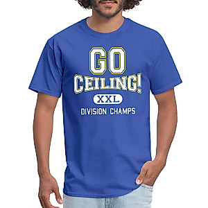 Spreadshirt Ceiling Fan Halloween Costume Go Ceiling Men's T-Shirt, XL, Royal Blue