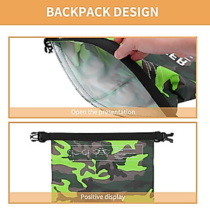 BESPORTBLE 1pc waterproof bucket bag Outdoor Bag Swimming Bag Foldable Storage Bag Beach Shoulder Bag Dry Storage Bag Rafting storage bag Portable Storage Pouch pvc floating bag camouflage