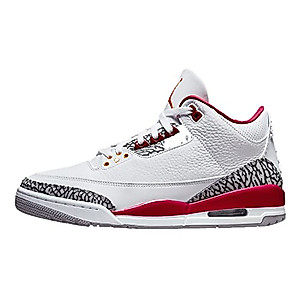Nike Jordan Mens Air Jordan 3 CT8532 126 Cardinal, White/Light Curry-cardinal Red, Size 10.5