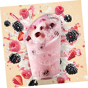 NOLITOY Dessert Cups 10pcs Cheesecake Cups Dessert Cup Plastic Parfait Mousse Cup Wood Bran Mini Mousse Cups Transparent Dessert Cup Bevel Dessert Pots