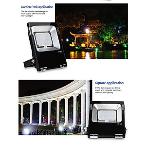 LGIDTECH 20W Miboxer RGB+CCT LED Flood Light AC85-265V Color Changing 2700K-6500K Color Temperature Adjustable