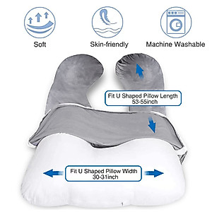 MOON PINE U Shaped Pregnancy Pillow for Sleeping and Replacement Pillow Cover