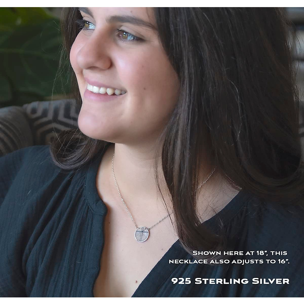 EFYTAL Religious Gifts for Women, 925 Sterling Silver Faith Cross Necklace for Women, Confirmation Gifts for Teenage Girl, Christian Gifts for Women, Spiritual Gifts for Women, Inspirational Gifts