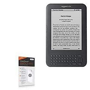 BoxWave Screen Protector Compatible with Kindle (3rd Gen 2010) - ClearTouch Anti-Glare (2-Pack), Anti-Fingerprint Matte Film Skin