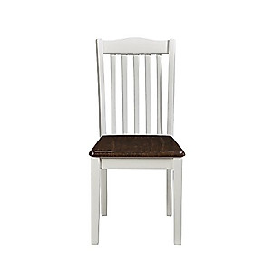 Dorel Living Airlie Solid Wood Bunk Beds Twin Over Full with Ladder and Guard Rail, White