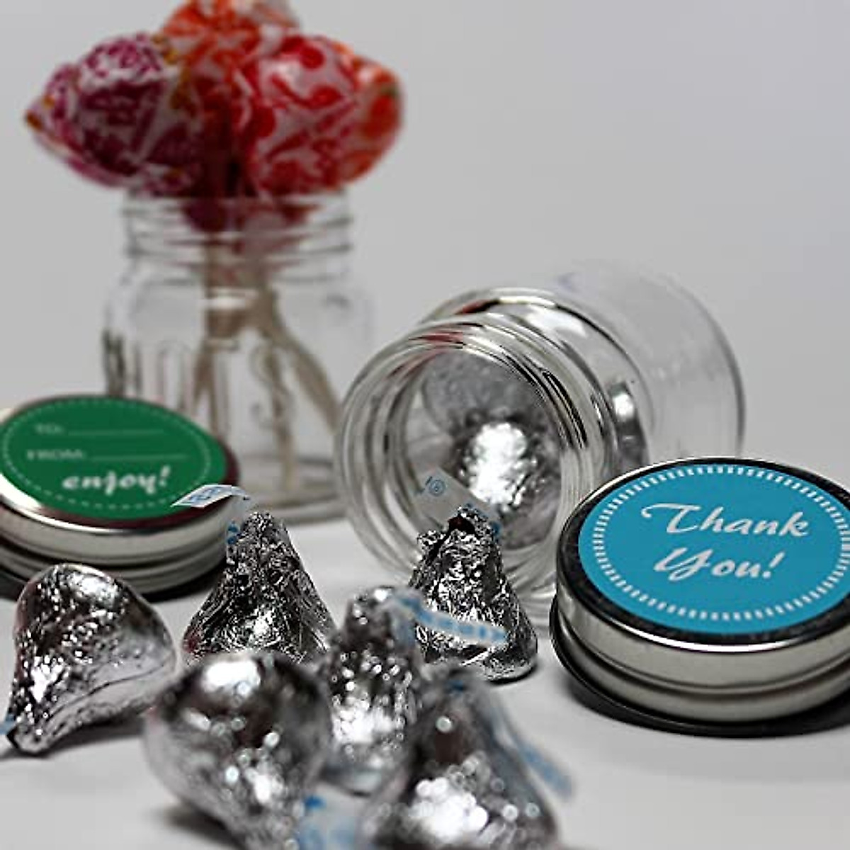 Mason Jar 2 Ounce Shot Glasses Set of 12 With Leak-Proof Lids - Great For Shots, Drinks, Favors, Candles And Crafts