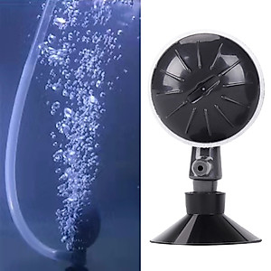 Air Stone for Aquarium Hydroponics Fish Pond for Tank Bubbler Diffuser with Suction Cup Adjustable Bubble Dense Bubbler Bubble Disc Air Stones Air Bubble Suction Cup Small Micro Bubbles