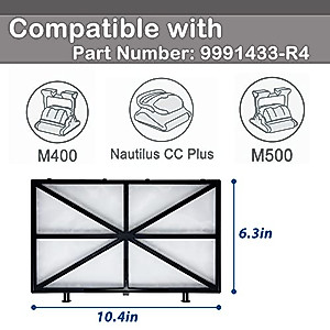 Macaberry 9991433-R4 Spring Filter Cartridges Compatible with Dolphin M400, M500, Wave 65, Wave 90, Oasis Z5, Nautilus Plus, Nautilus CC Plus Robotic Pool Cleaners, 4 Pack