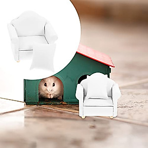 Ipetboom 1PC Hamster Mini Bed Warm Small Pets Animals House Bedding Cozy Nest Cage Accessories Lightweight Cotton Sofa for Dwarf Hamster