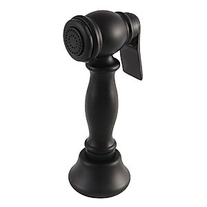 Kingston Brass CCRP1K0SPR Vintage Kitchen Faucet Side Sprayer, Matte Black
