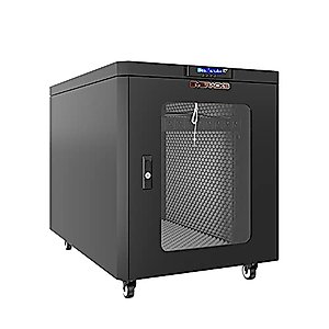 Soundproof Server Rack Quiet - Acoustic Sound Proof Server Cabinet - Up to 36% Noise Reduction - Locking Server Enclosure - Silent Networking Cabinet - Noise Sound Dampening Box (15U)